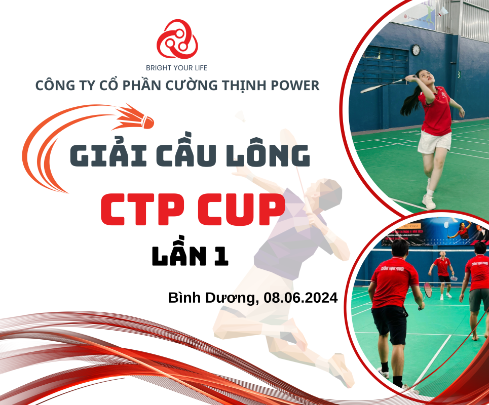 THÔNG BÁO GIẢI CẦU LÔNG CTP CUP LẦN 1 - CiTiPOWER